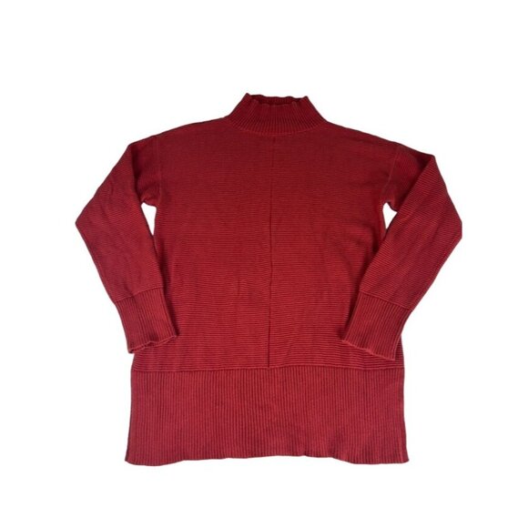 Talbots | Sweaters | Talbots Womens Sweater Top Red Long Sleeve Mock ...